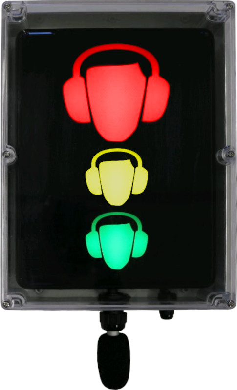 SoundEar 2 Outdoor Industrial Noise Sign with Weather Protection